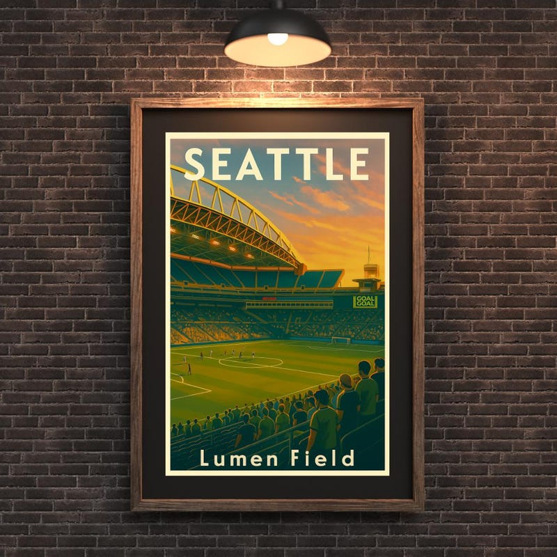 Seattle Poster - Etsy