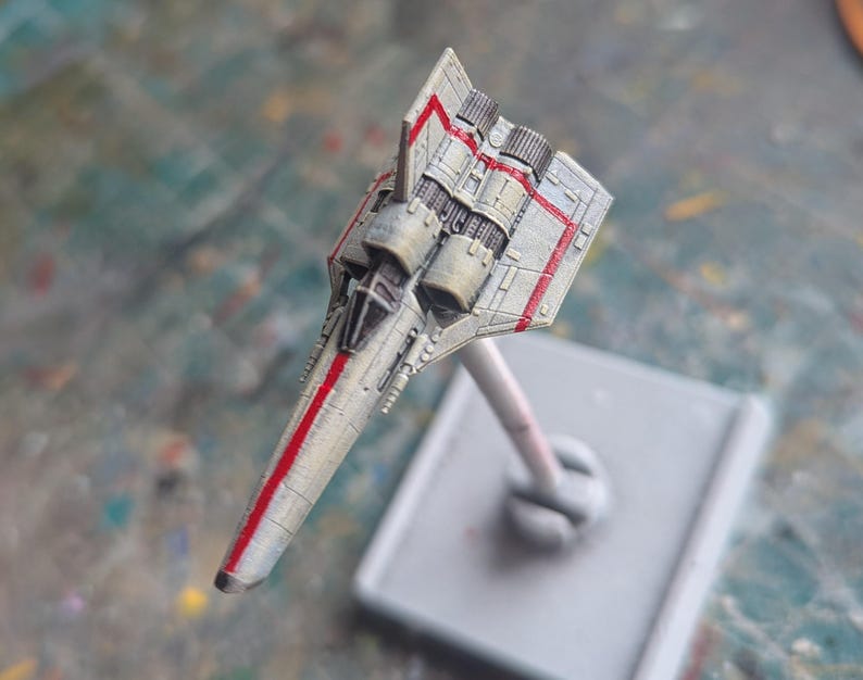 Painted Battlestar Galactica Colonial Viper 3d Print for Xwing - Etsy