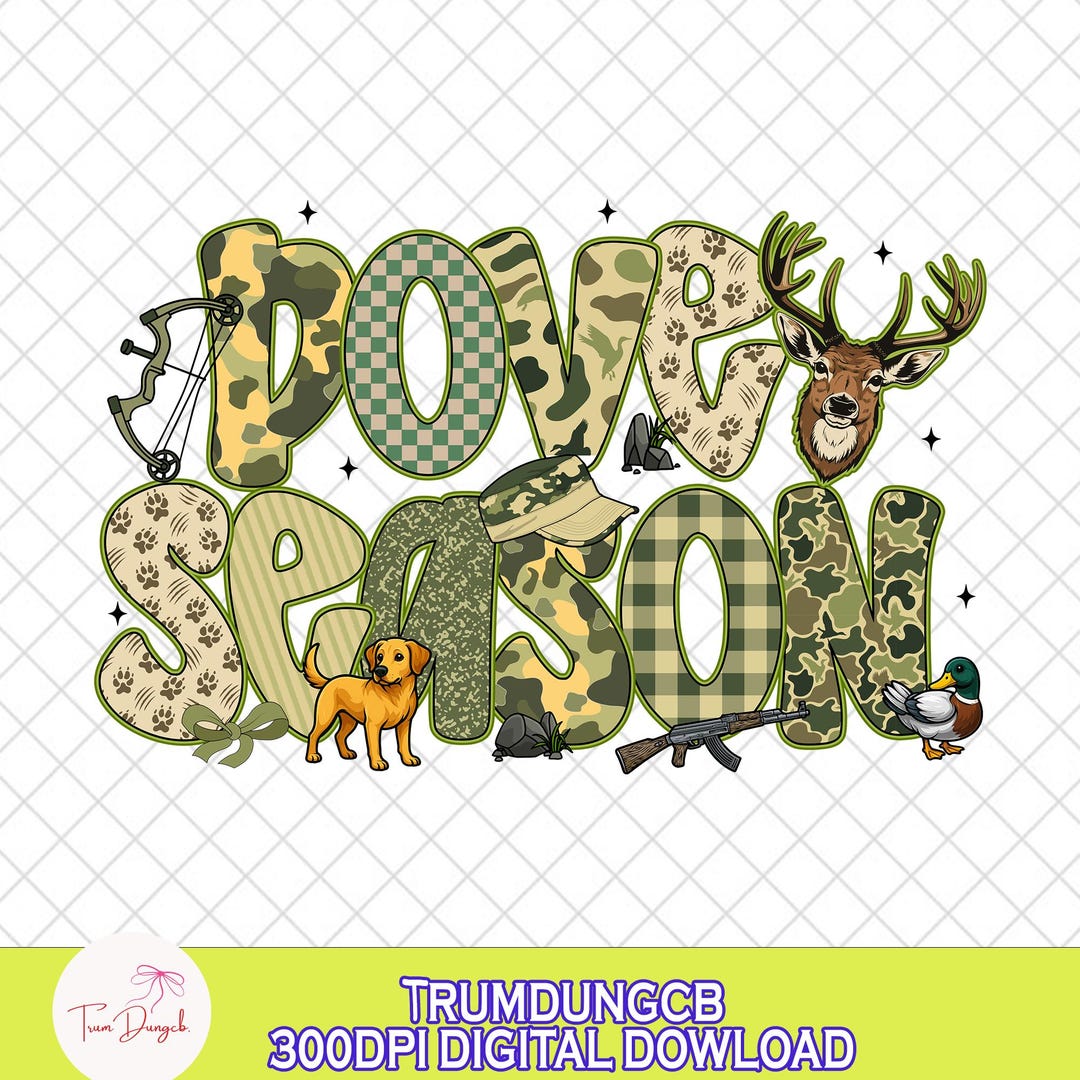 Dove Season Hunting Png, Dove Season With Old School Camo, Vintage ...