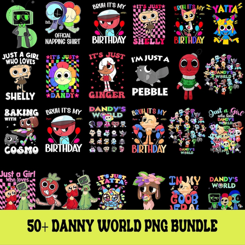 Dandy World Stickers - Etsy