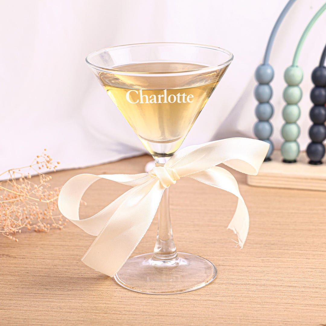 Personalized Martini Glass,engraved Wedding Bridesmaid Glasses Gift ...