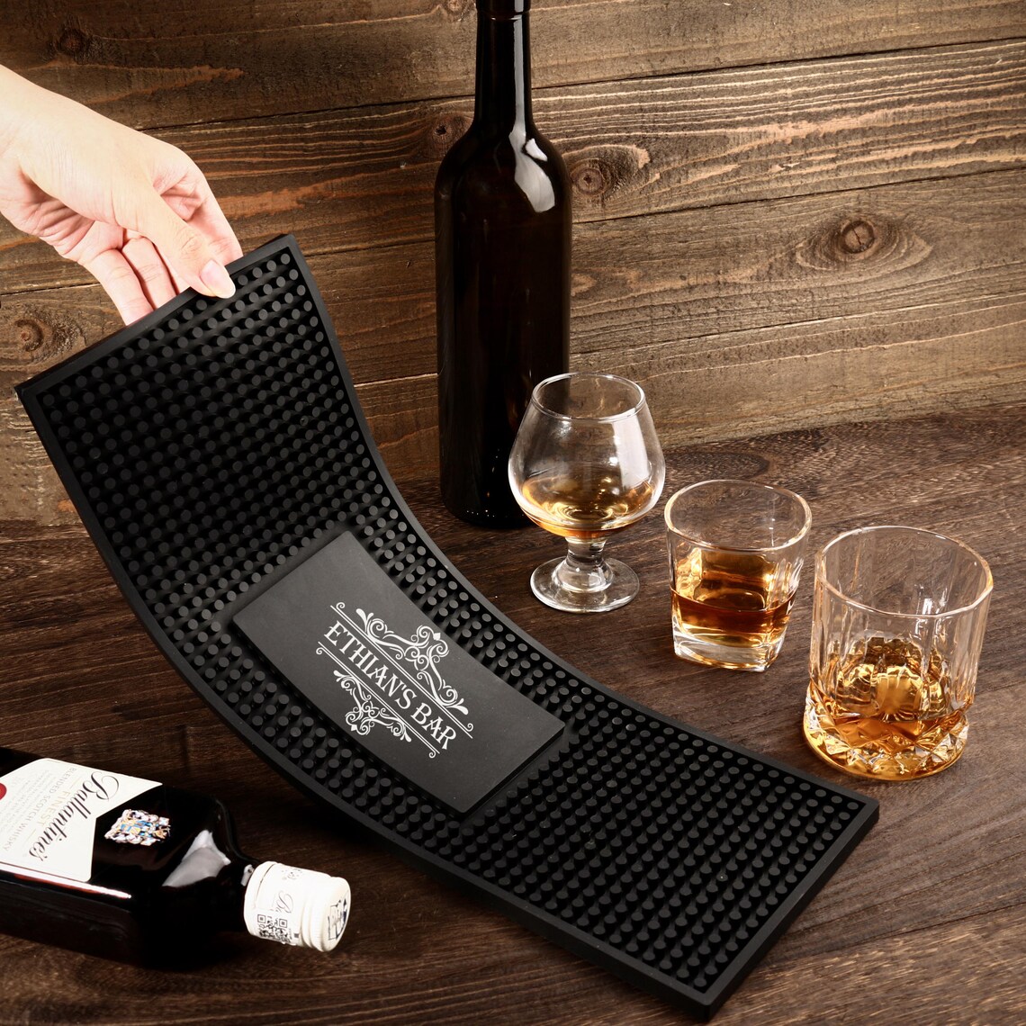 Personalized Bar Mat With Bar Name & Year,pub Accessories,coffee Bar ...