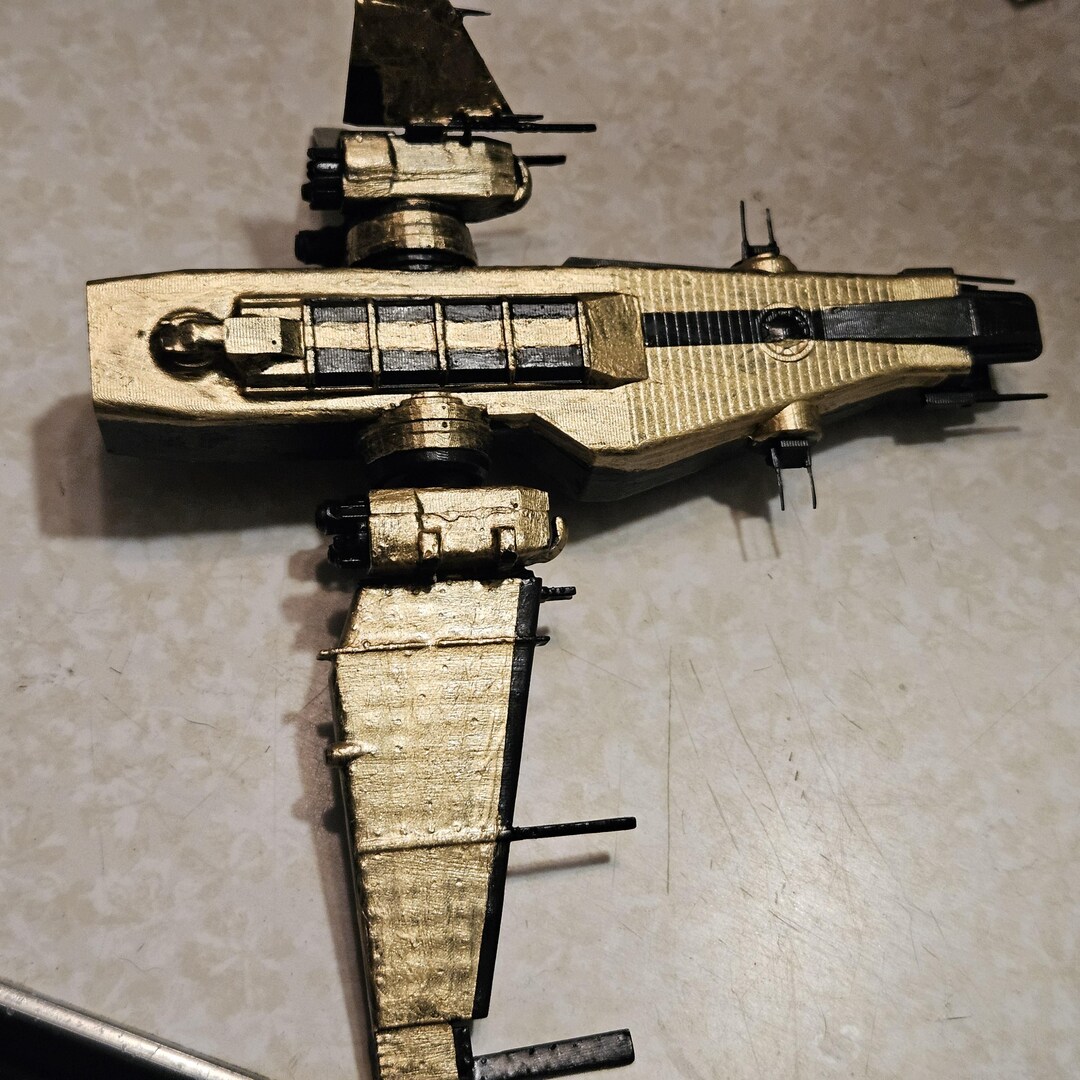 Custom Space Ship Model, Hand Painted and Modeled - Etsy UK