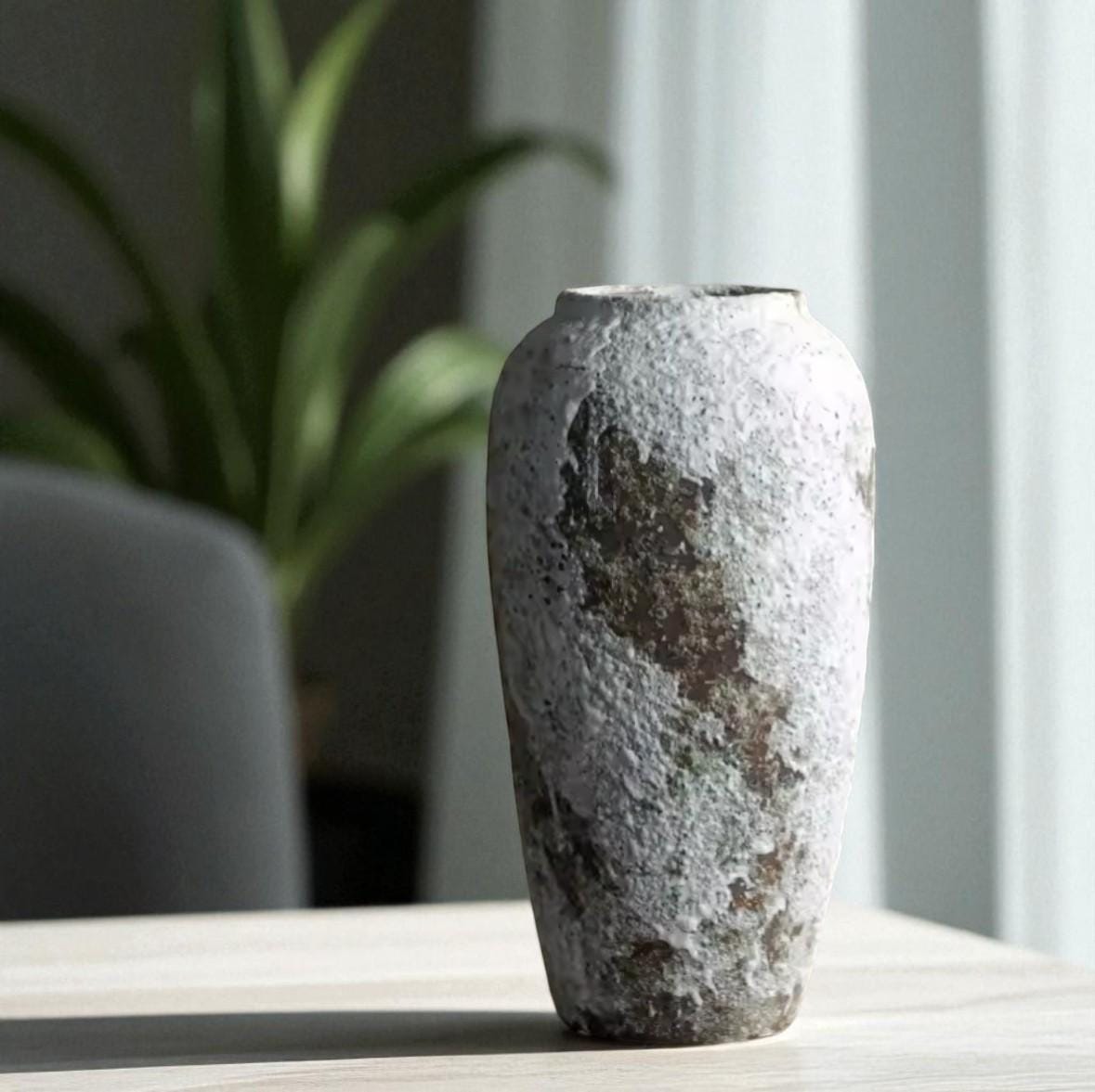 Handmade Grey Ceramic Vase: Rustic Minimalist Table Centerpiece - Etsy