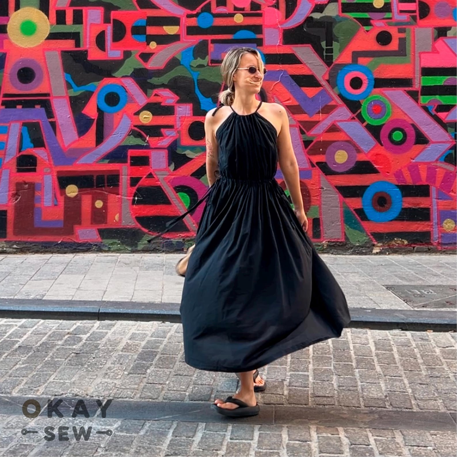 Boho Maxi Dress Sewing Pattern: Beginner-friendly A-line (PDF Pattern ...