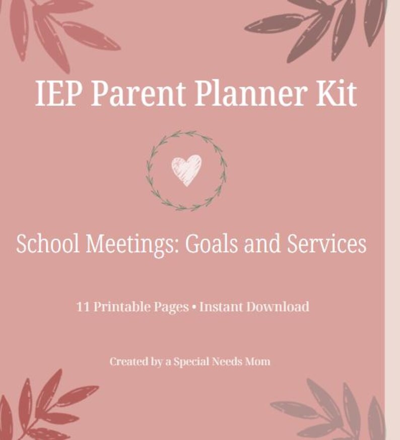 IEP Parent Planner Kit | Printable Special Needs Organizer | IEP ...