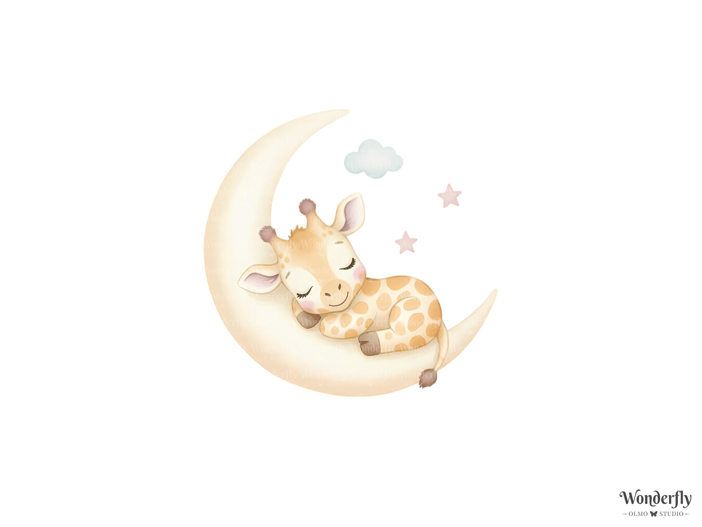 38 Watercolor Baby Giraffe Clipart Set: Animal Pngs for Nursery Art ...