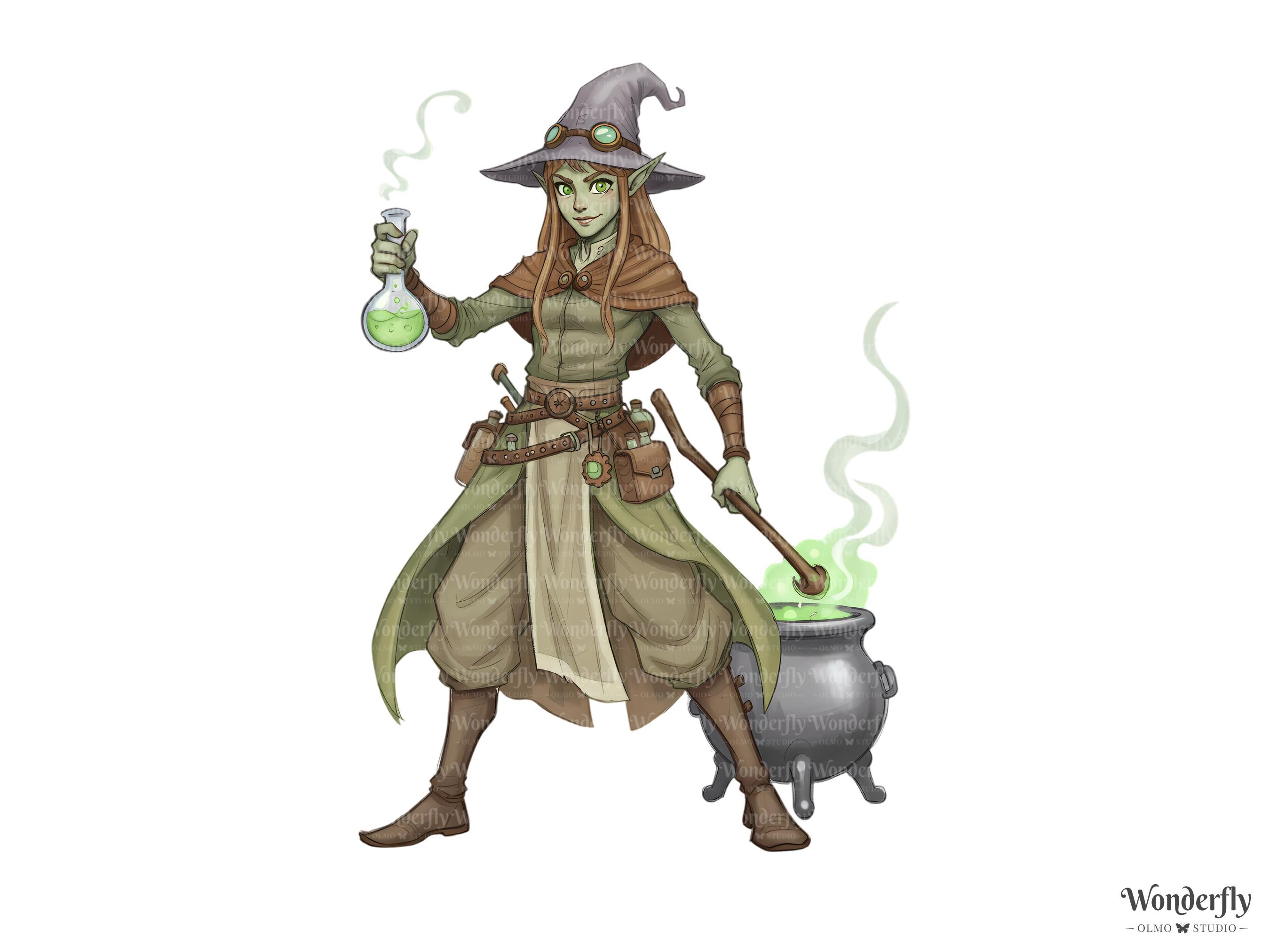 18 Elfland Character Collection Clipart: Fantasy Pngs (digital Download ...