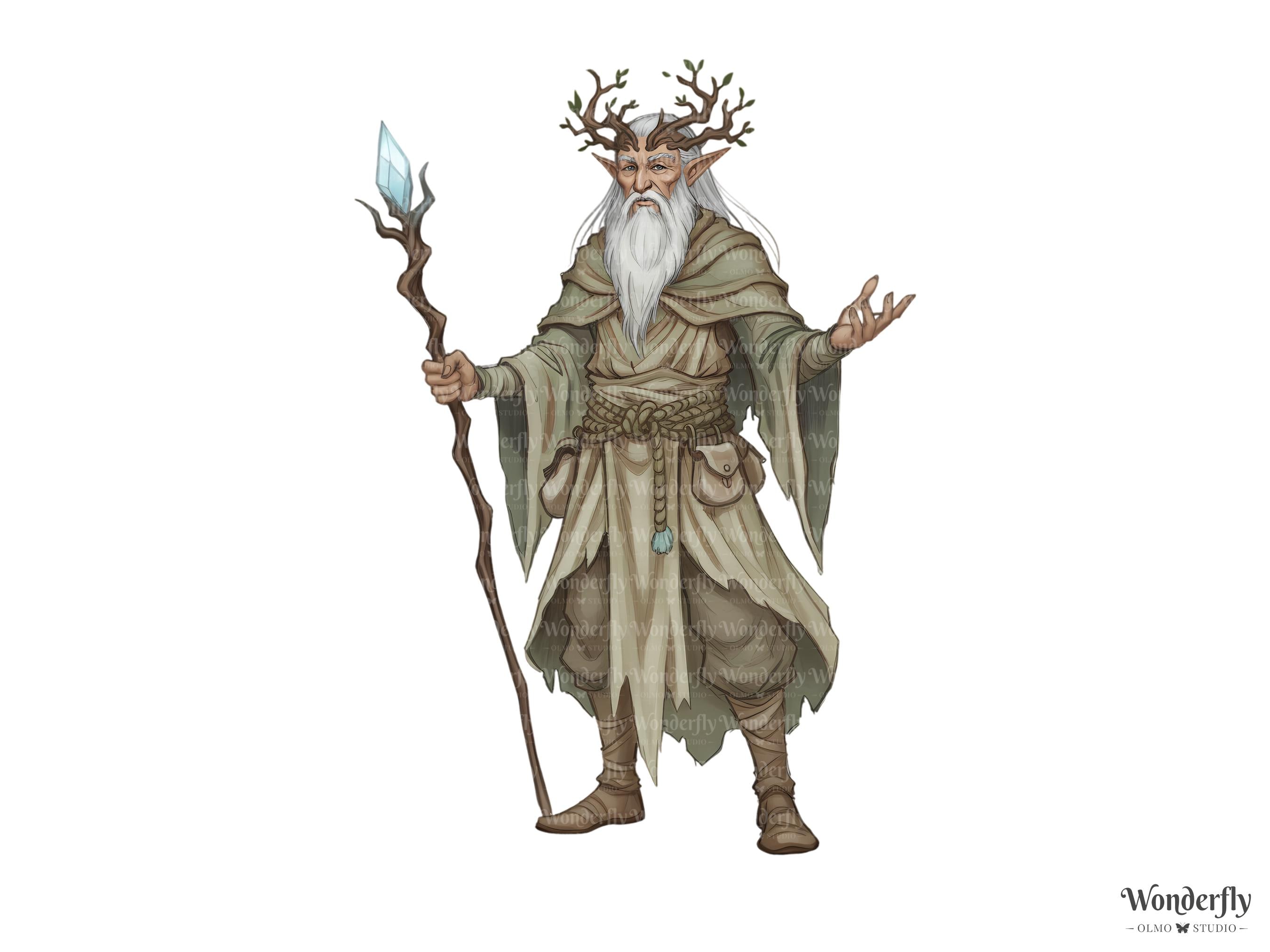 18 Elfland Character Collection Clipart: Fantasy Pngs (digital Download ...