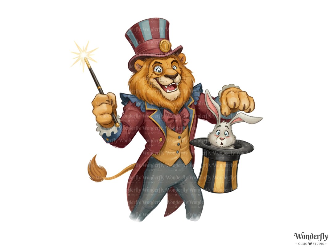 27 Circus Characters and Animals Clipart: Illustration Pngs (digital ...