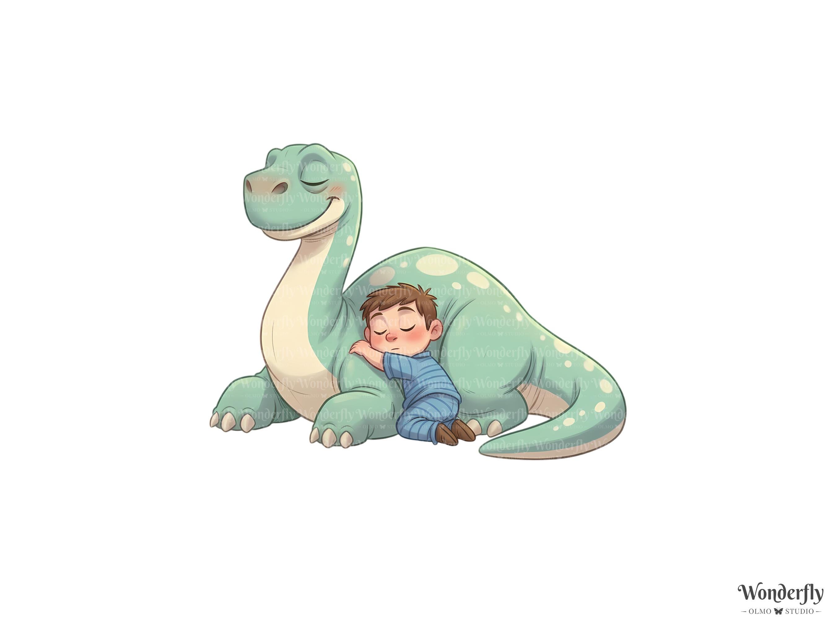 11 Child With Dinosaur Clipart: Nursery Pngs (digital Download) - Etsy