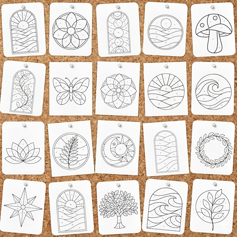 Stained Glass Pattern Bundle, 30 Stained Glass Designs, SVG PNG PDF ...
