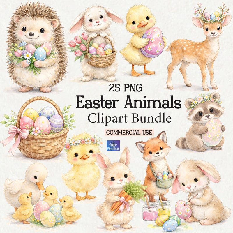 Ostern tiere clipart - Etsy.de