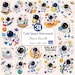 Cute Space Astronaut Clipart Bundle, Kawaii Space Pngs, Galaxy Kids ...
