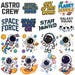 Cute Space Astronaut Clipart Bundle, Kawaii Space Pngs, Galaxy Kids ...