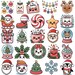 Cute Christmas Clipart Bundle, Kawaii Holiday SVG, Santa Reindeer ...