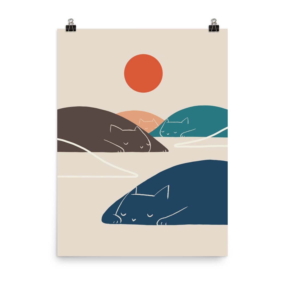 Cat Landscape 1 Art Print | Etsy