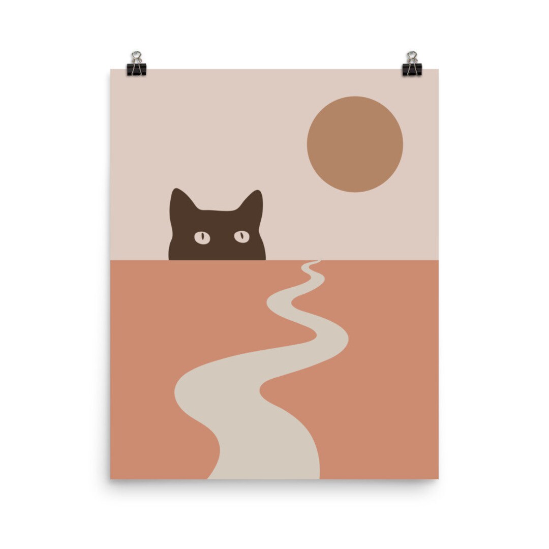 Cat Landscape 16 - Art Print - Etsy