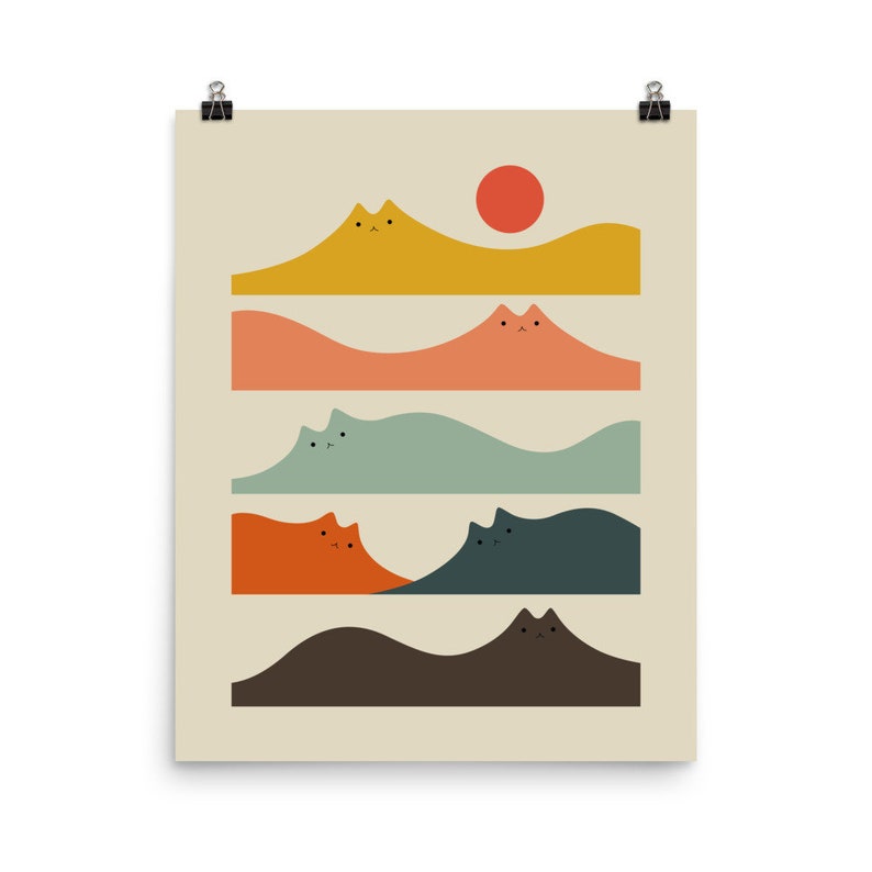 Cat Landscape 141 - Art Print - Etsy