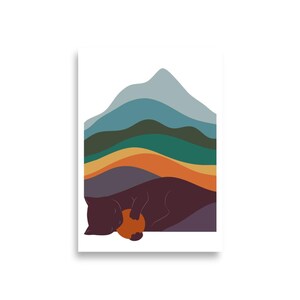 Cat Landscape 8 - Art Print - Etsy