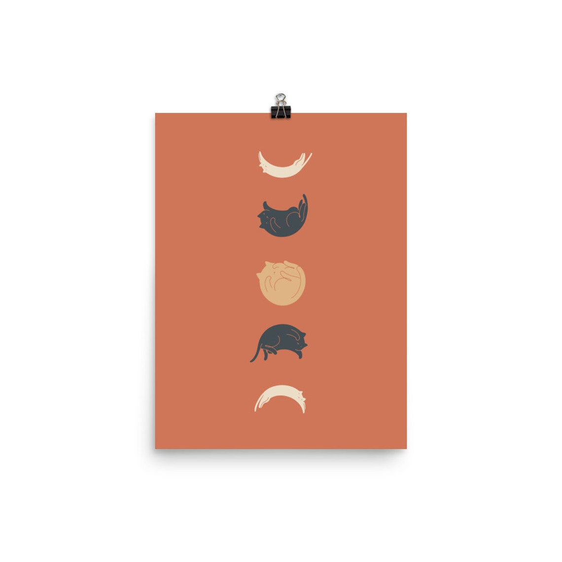 Cat Landscape 61: Meow Phases 2 - Art Print - Etsy