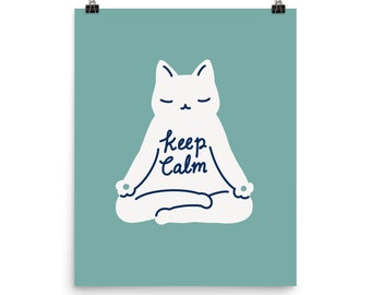 Keep Calm Cat - Etsy