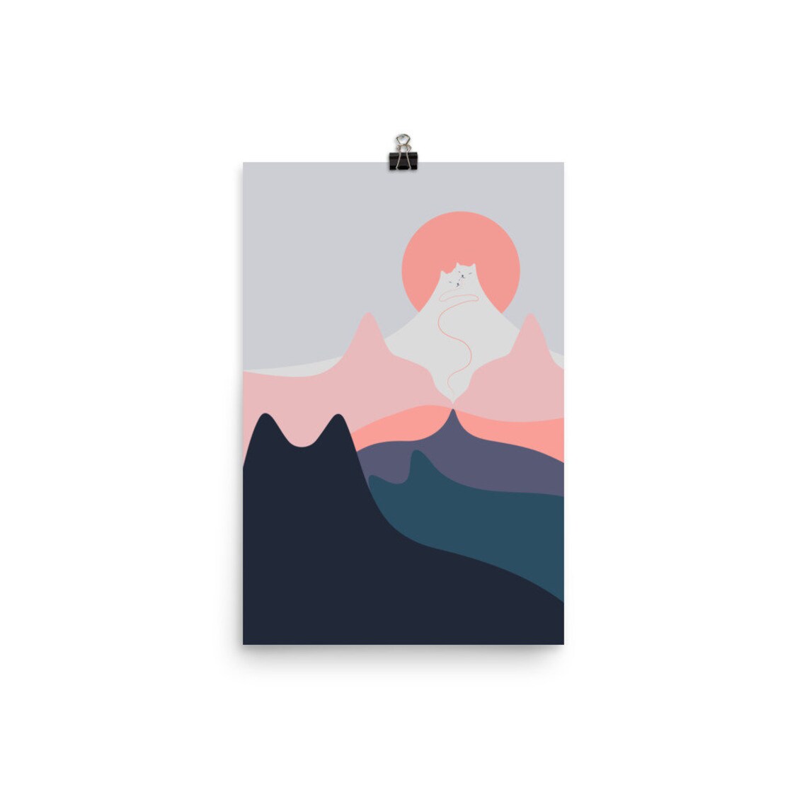Cat Landscape 129 - Art Print - Etsy