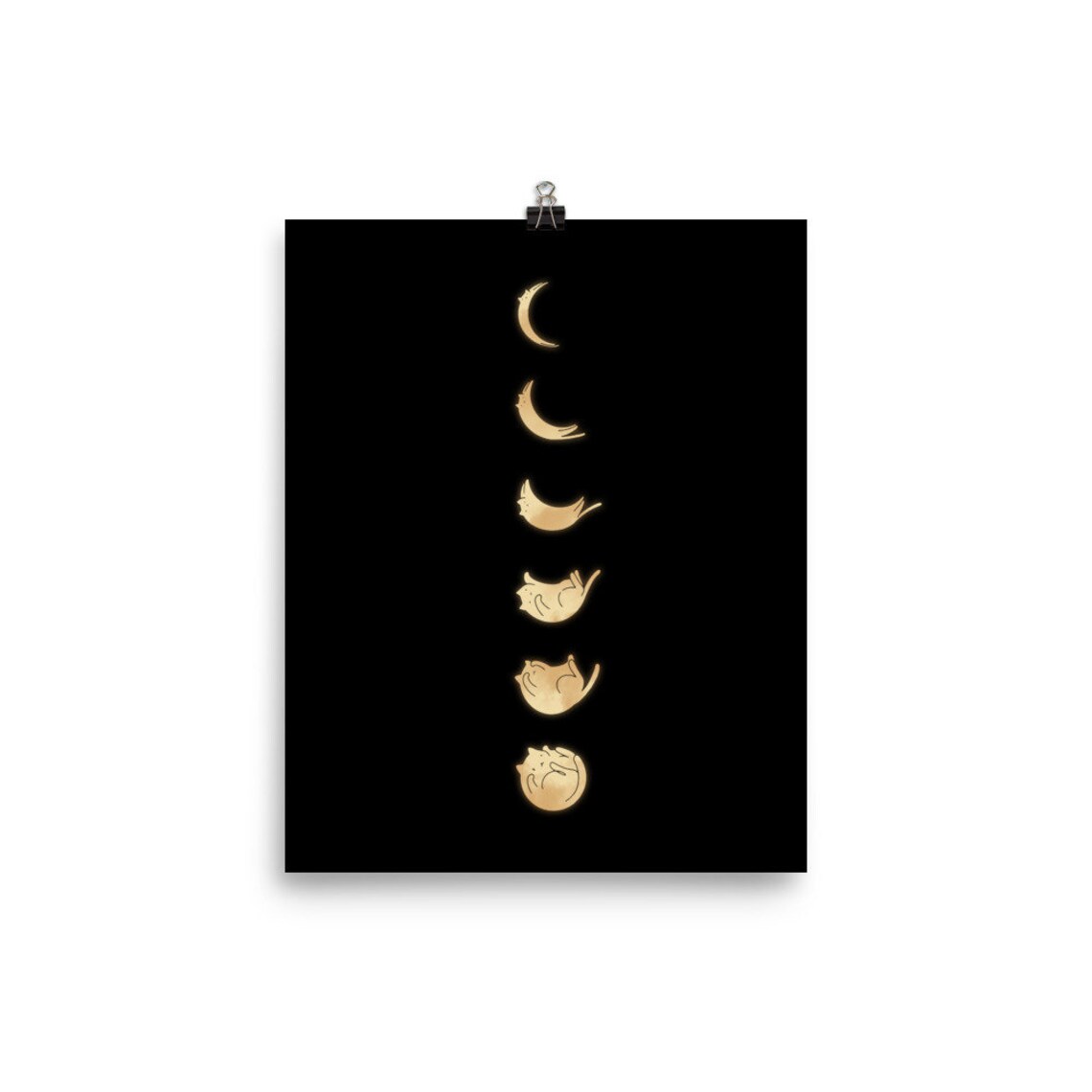 Cat Landscape 57: Phases of the Meow - Art Print - Etsy