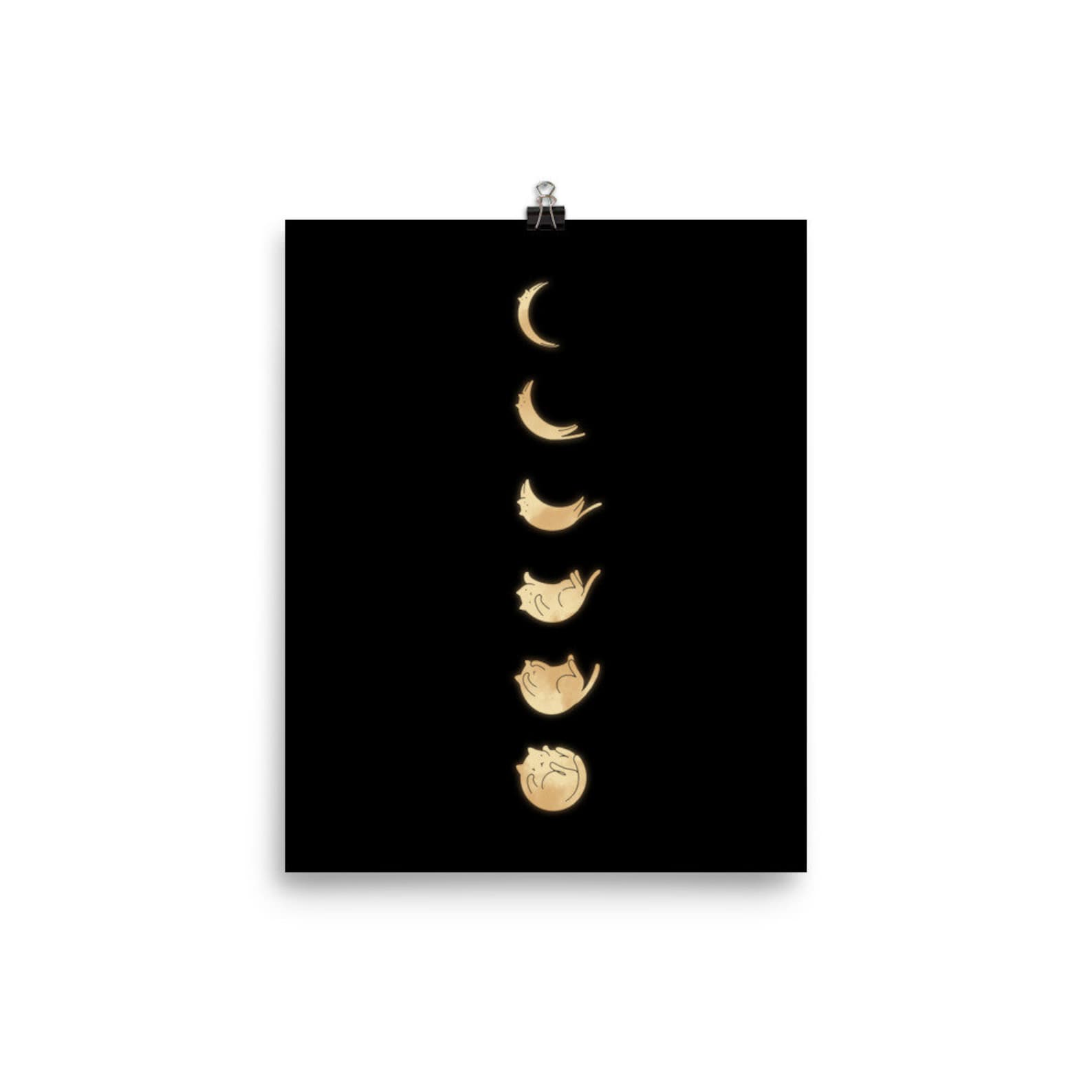 Cat Landscape 57: Phases of the Meow - Art Print - Etsy