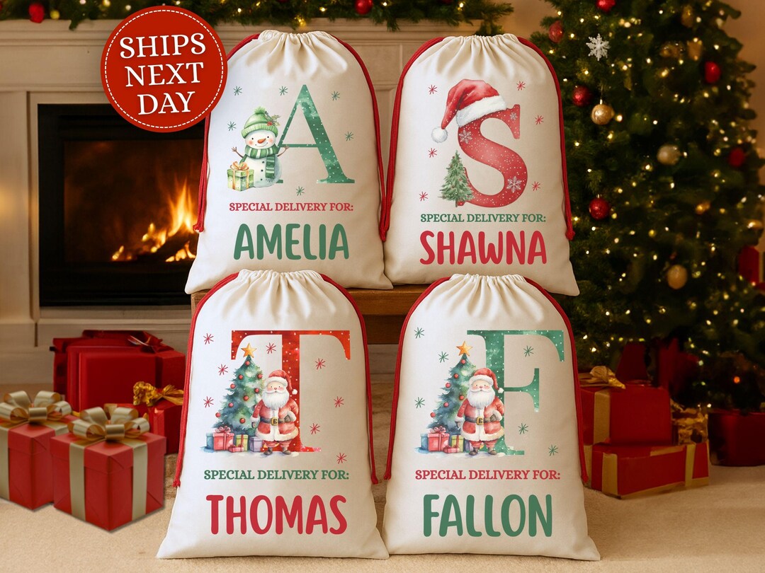 Custom Santa Sack: Personalized Special Delivery Santa Gift Bag for Kid ...