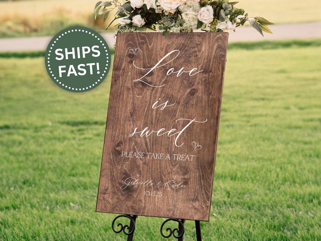Dessert Table Sign, Custom Wedding Dessert Table Sign for Reception ...