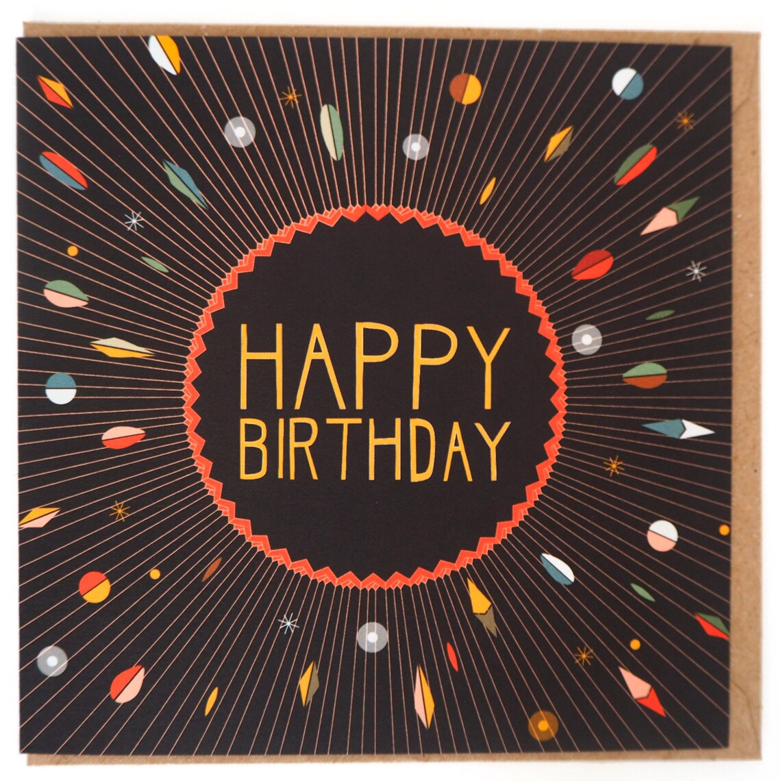 Bright Stem Birthday Cards and Envelopes 12 Multipack Vintage Style ...
