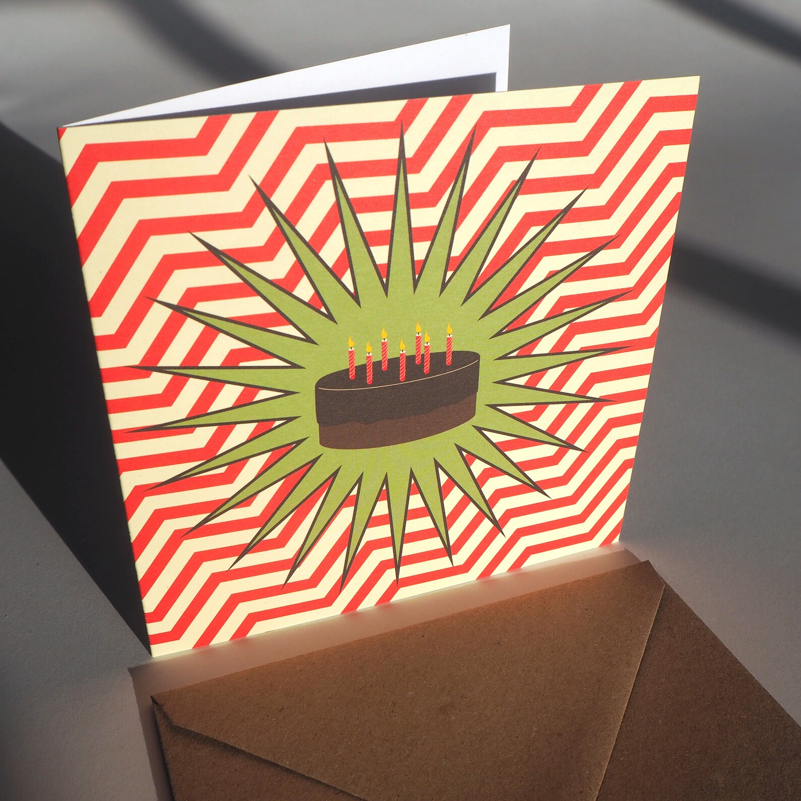 Bright Stem Birthday Cards and Envelopes 12 Multipack Vintage Style ...