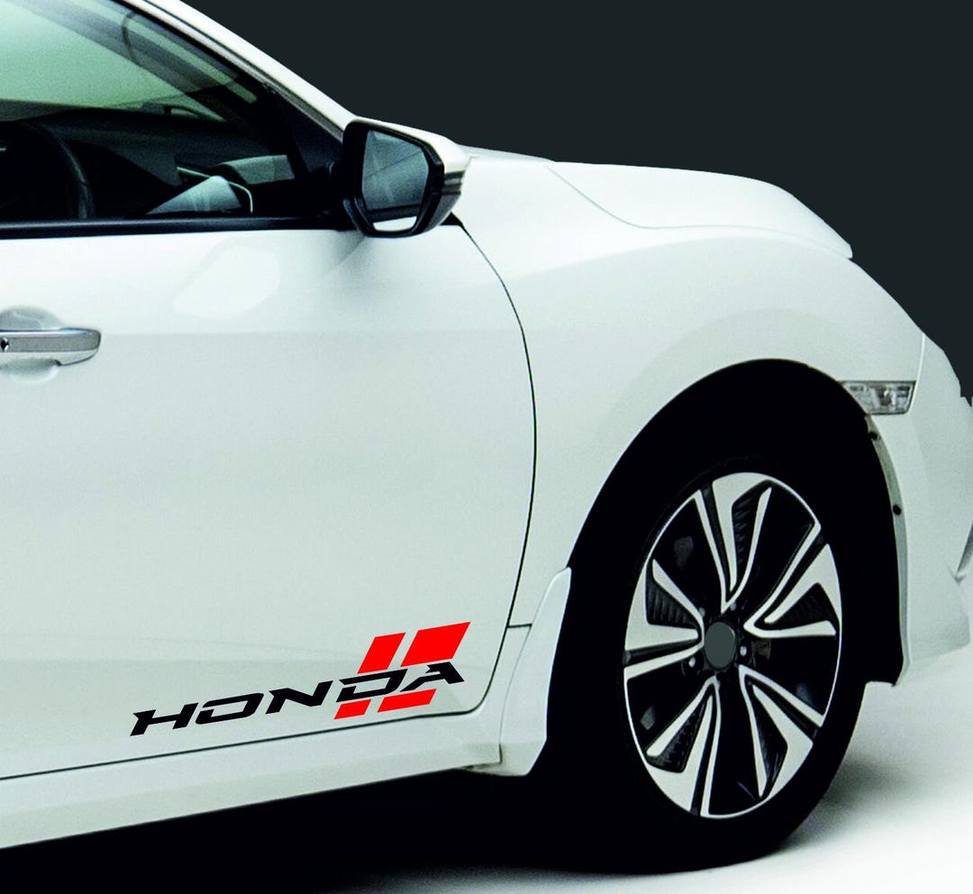 HONDA Sport Racing Performance Car Vinyl Decal Sticker Emblem Logo 2pcs ...