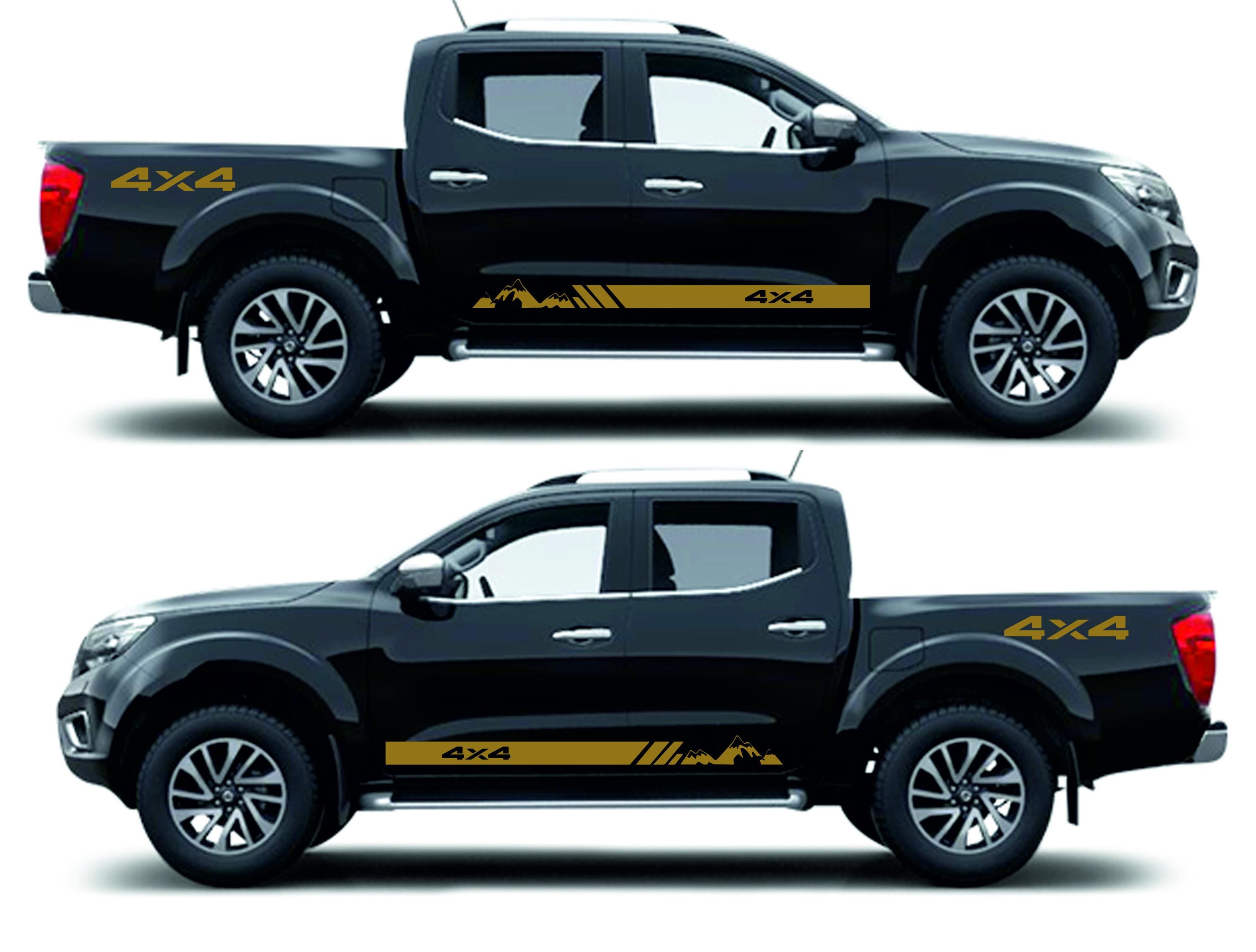 2 Pcs Navara Mountain Panel Door Side Stripes for NISSAN NAVARA - Decal ...