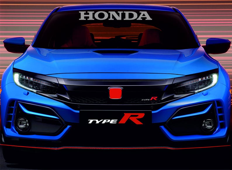 Honda Logo Windshield Car Decal Vinyl Sticker Race Honda Window Banner ...
