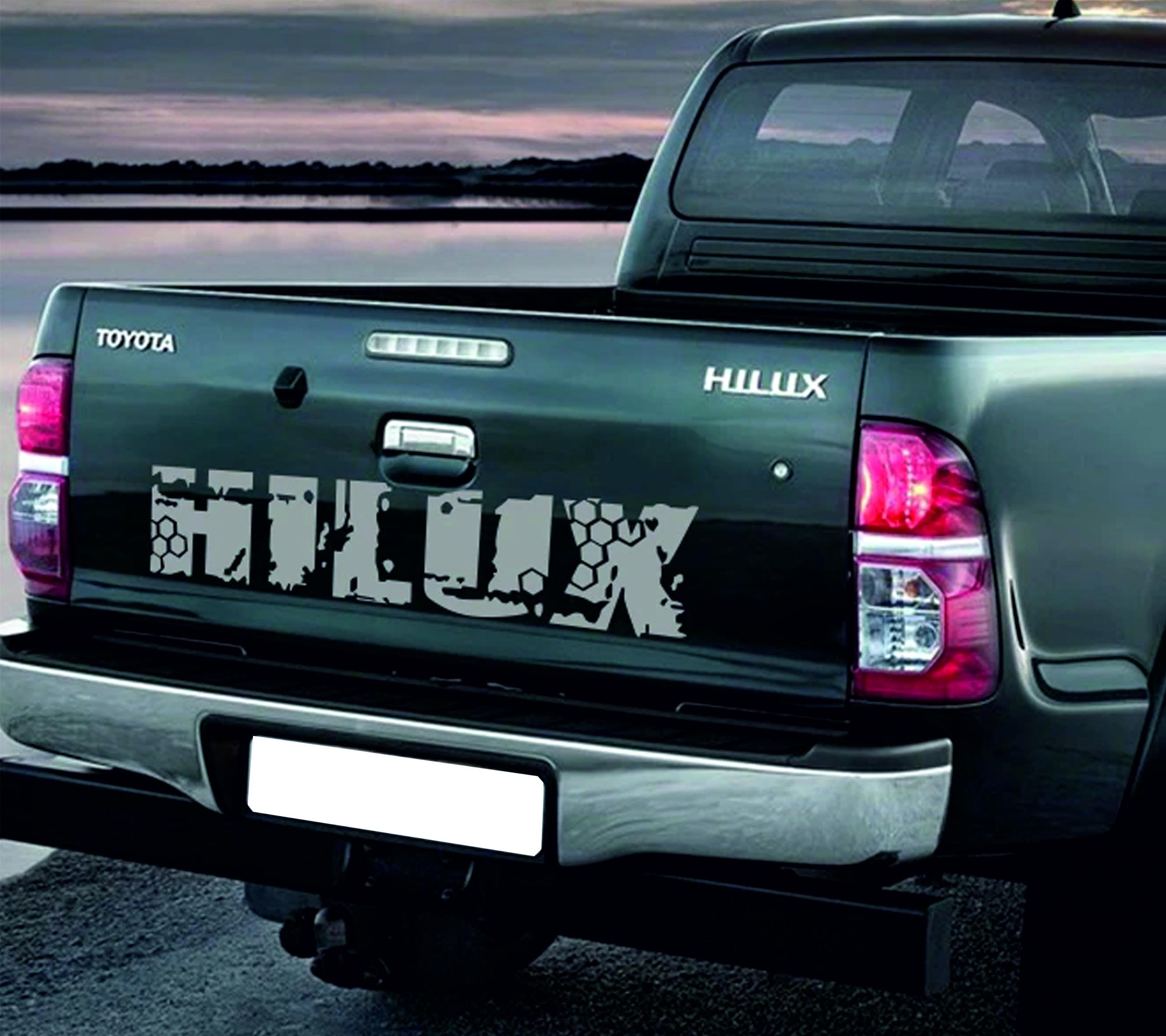 Toyota Sticker Hilux Tailgate Rear Door Decal Pick up D4D Toyota Decals ...