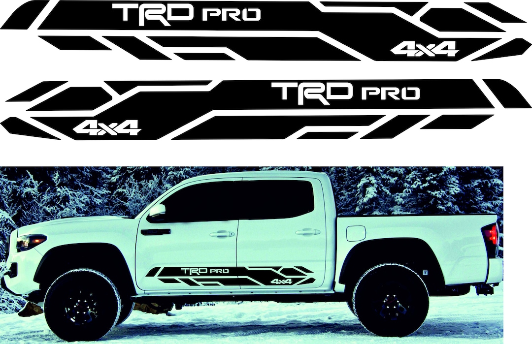 Toyota TRD Pro 4X4 off Road Decal / Tacoma Decal,mountain Decal ...