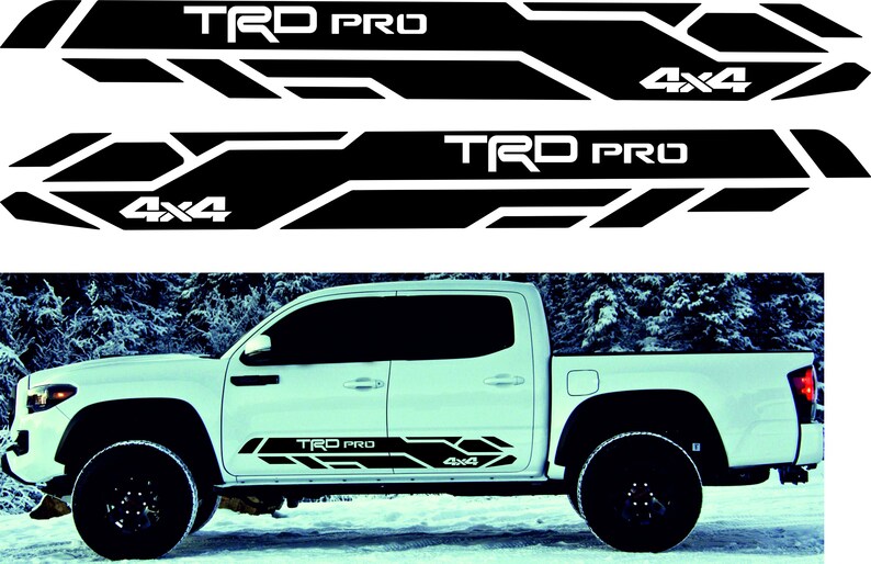 Toyota TRD Pro 4X4 off Road Decal / Tacoma Decal,mountain Decal ...