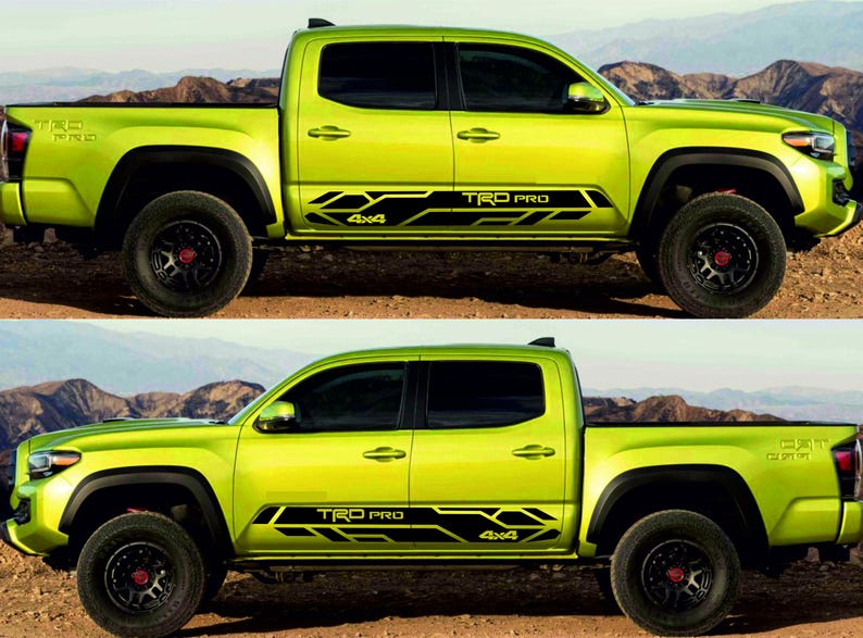 Toyota TRD Pro 4X4 off Road Decal / Tacoma Decal,mountain Decal ...