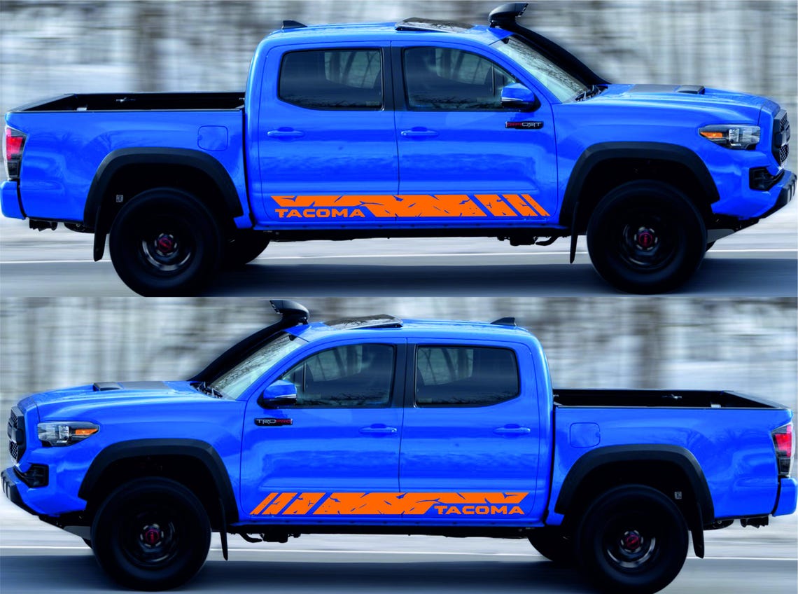 Toyota Tacoma Retro Classic Vinyl Decal Sticker Graphics TRD Sport Side ...