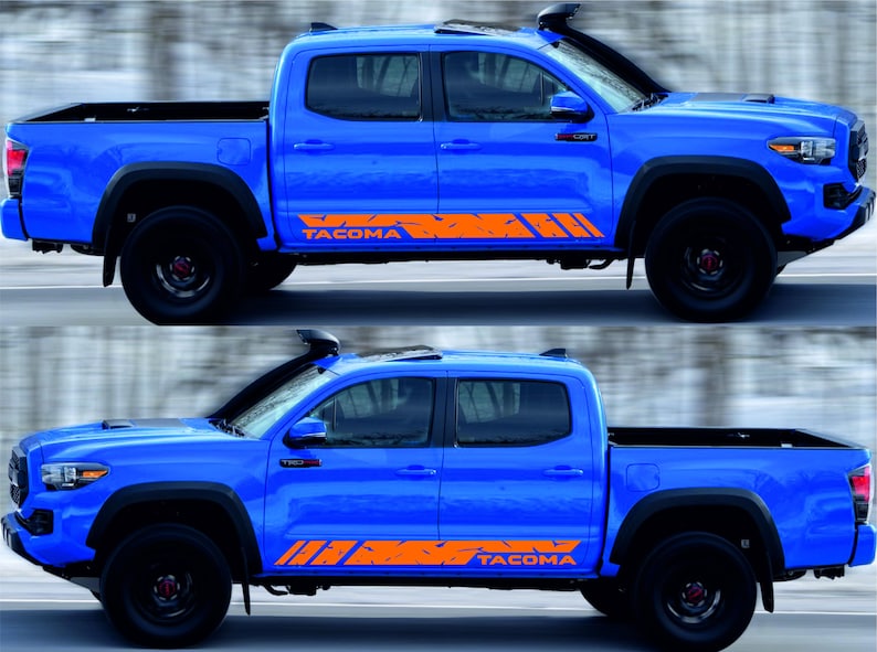 Toyota Tacoma Retro Classic Vinyl Decal Sticker Graphics TRD Sport Side ...
