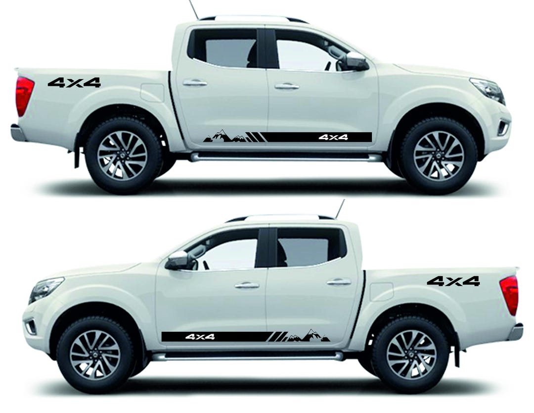 2 Pcs Navara Mountain Panel Door Side Stripes for NISSAN NAVARA - Decal ...