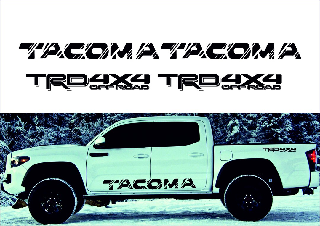Toyota Tacoma 4X4 off Road Decal / Tacoma Decal,mountain Decal,stickers ...