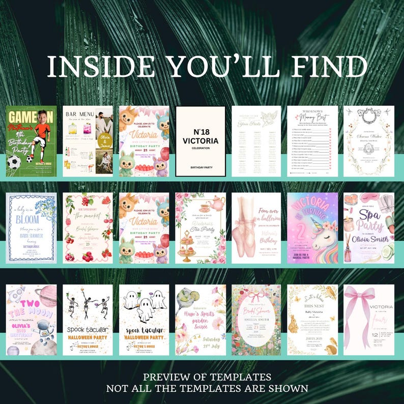 Plr Invites, Plr Mrr Invitations, 40 Editable Invitation Templates ...