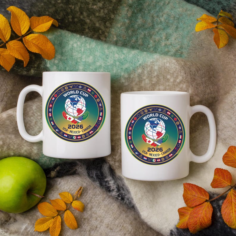 2026 Football World Cup Mug – USA, Canada & Mexico Football Ceramic ...