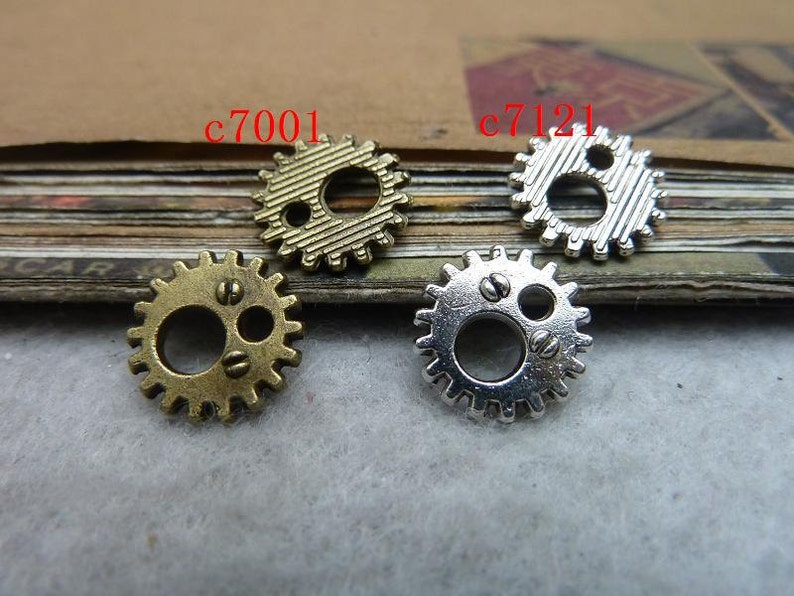 50 Stück 12mm Antik Bronze Filigran MIni Zahnrad Charms - Etsy.de