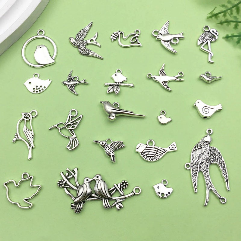 Bird Charm - Etsy