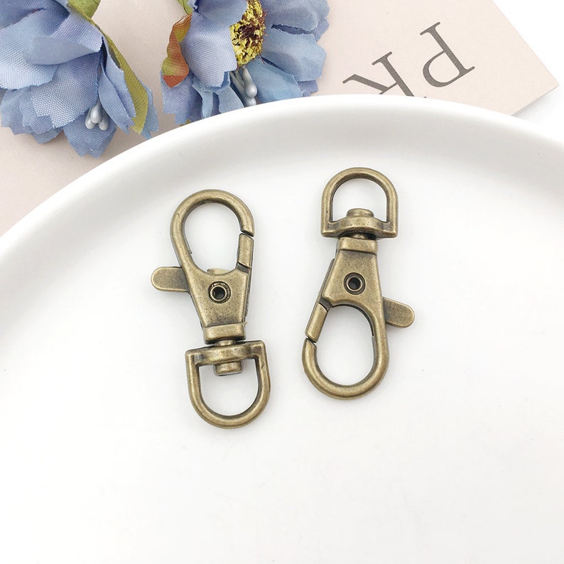 10PCS Swivel Clips Keychain Clasps Zinc Alloy Lobster Clasps Claw ...