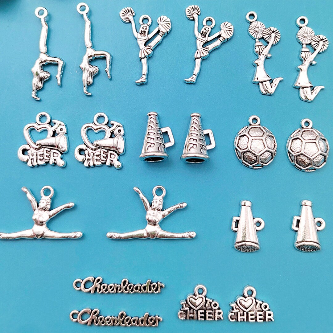 Mix20pcs Bulk Antique Silver Cheerleaders Charms Pendant for DIY ...